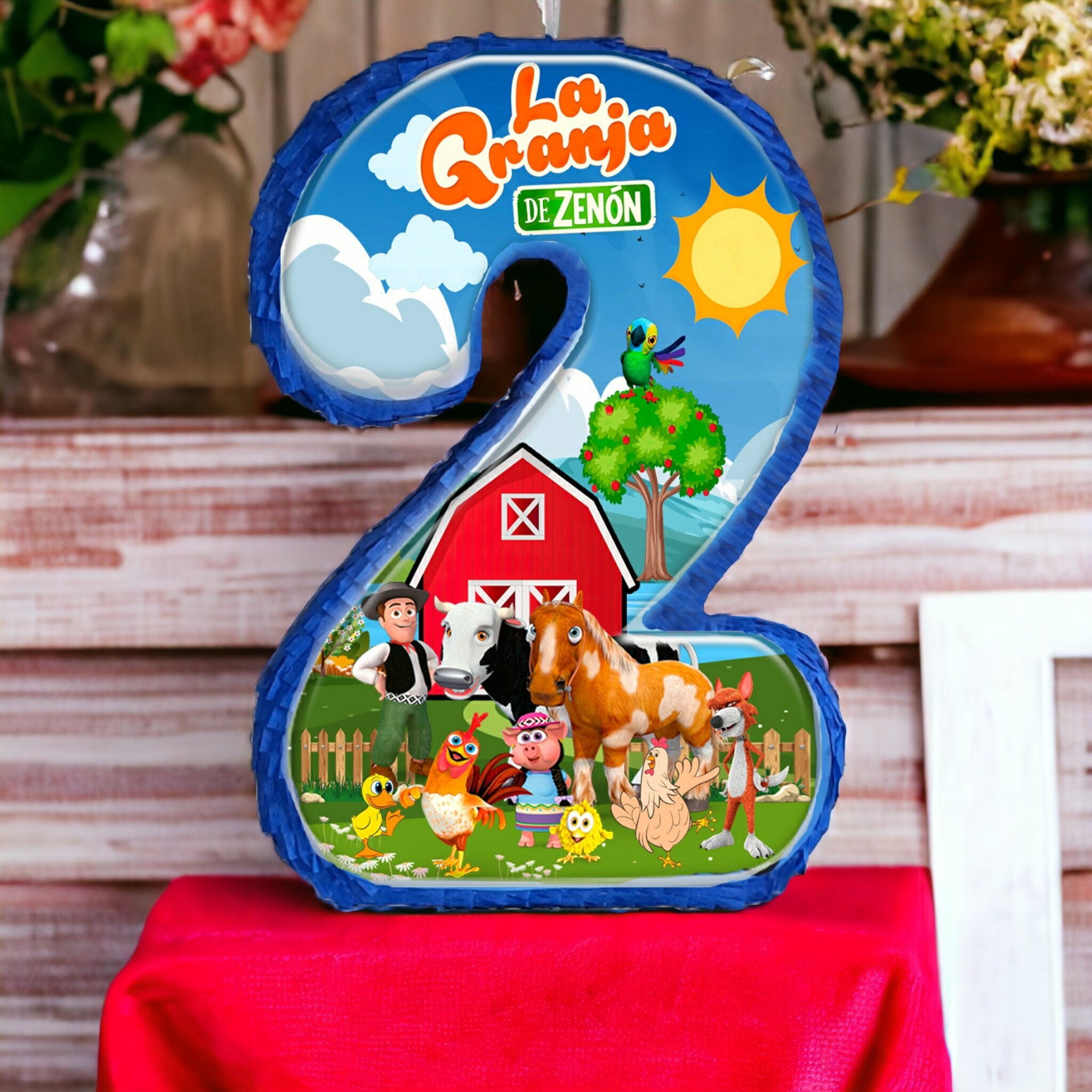 La Granja De Zenon Pinata. the Zenon's Farm Pinata, Barn Pinata ...