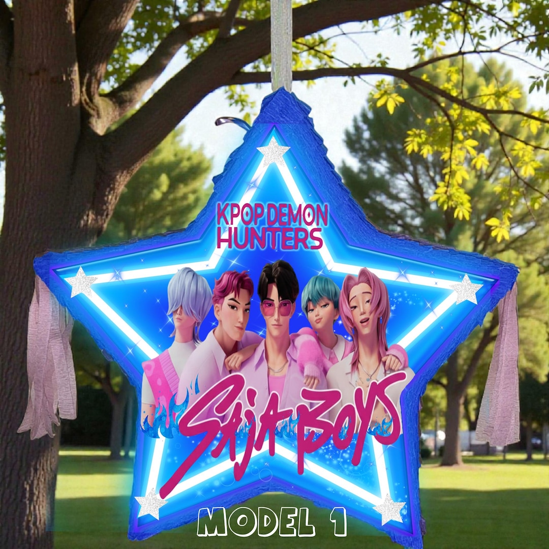 Saja Boys Pinatas. K-pop Demon Hunters Piñatas - Etsy