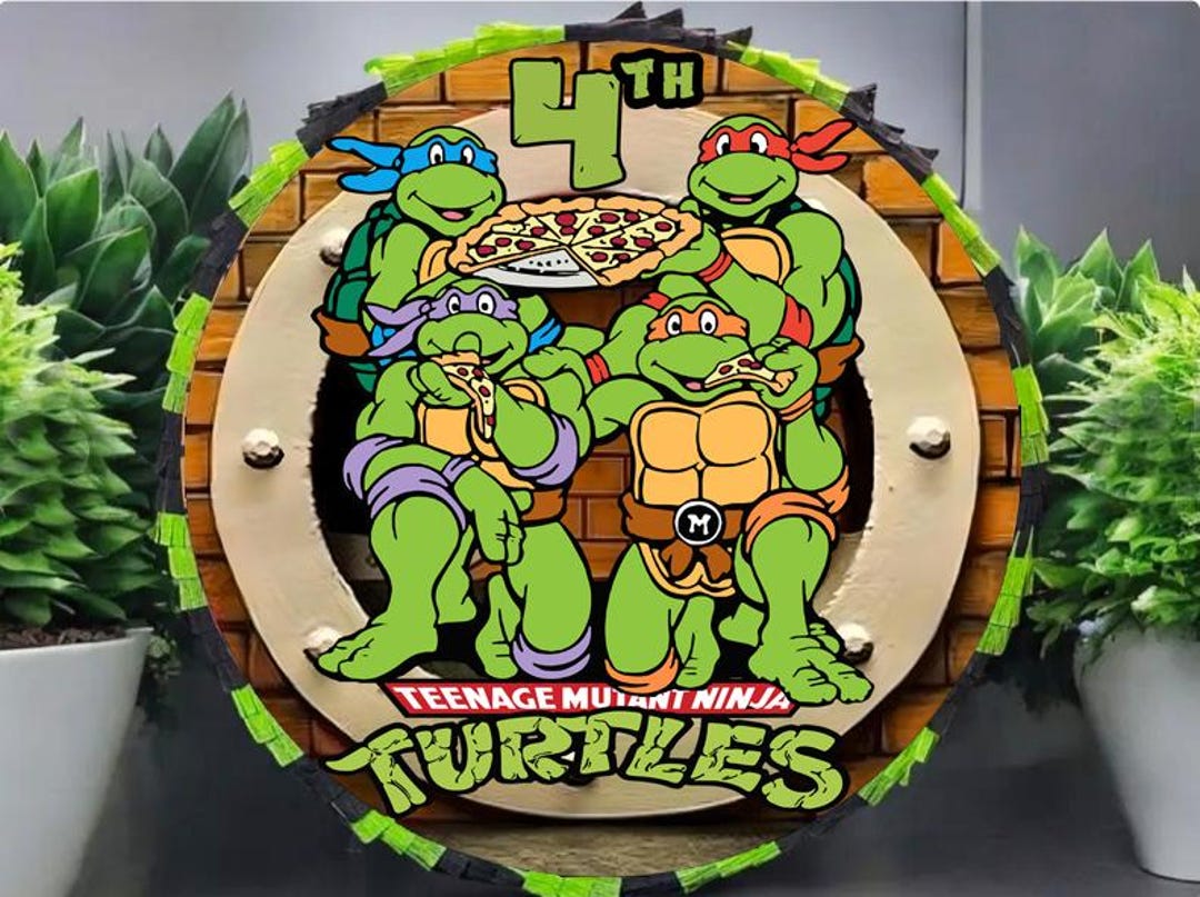 The Ninja Turtle Pinatas from 3-9 Numbers - Etsy