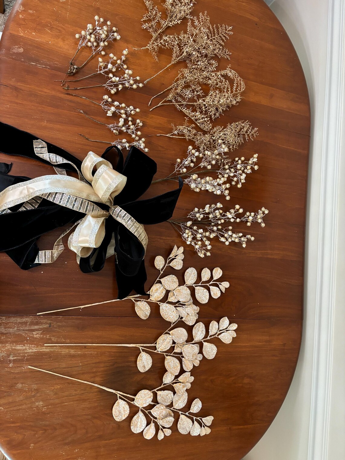 Black and Gold Christmas Tree Topper Kit, Christmas Tree Topper, Black ...