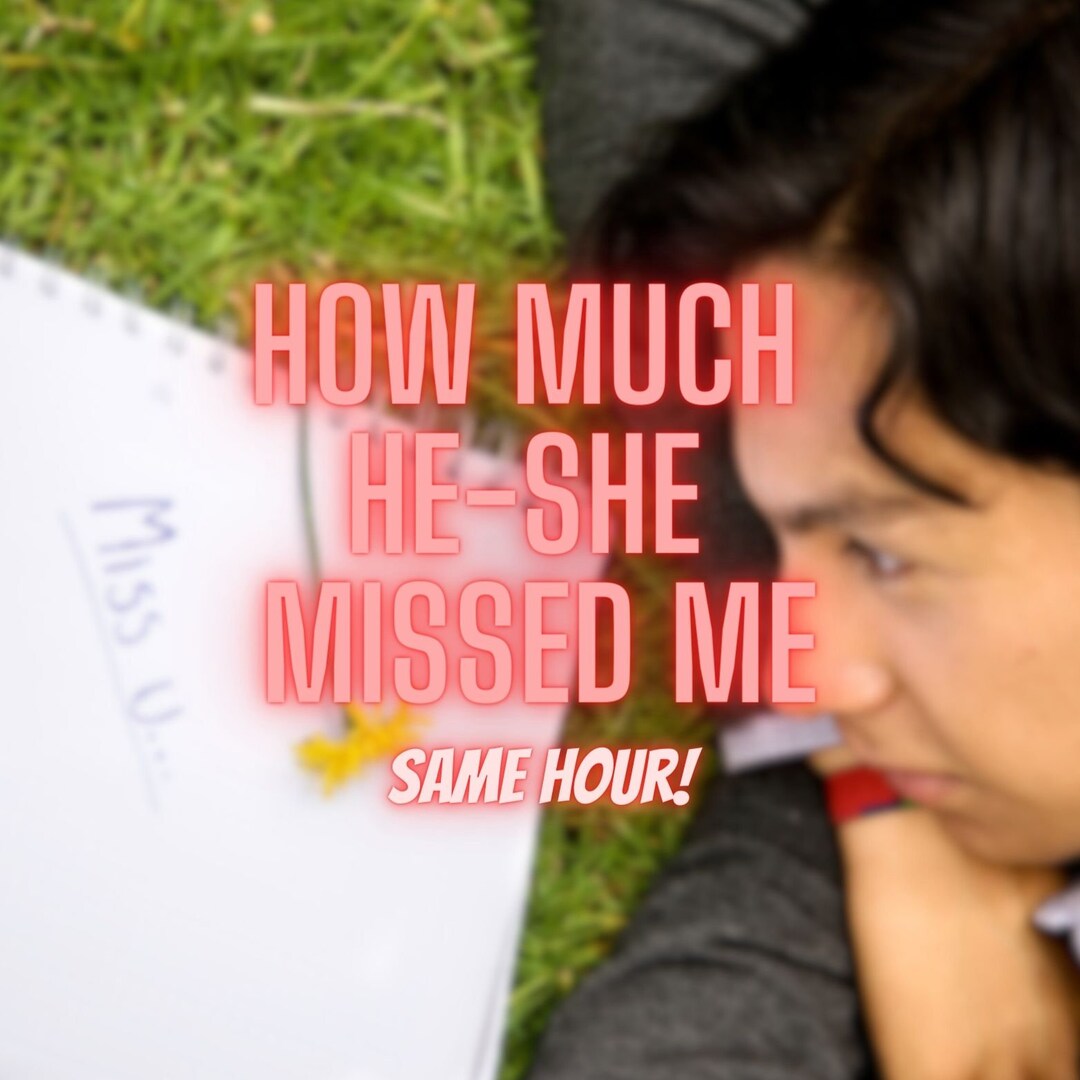 How Much He/she Missed Me, How Many Percent Does He Miss Me Tarot ...