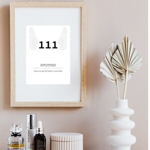 111 Angel Numbers Affirmation Poster Downloadable Print - Etsy