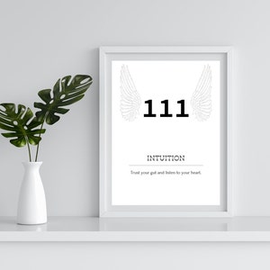 111 Angel Numbers Affirmation Poster Downloadable Print - Etsy