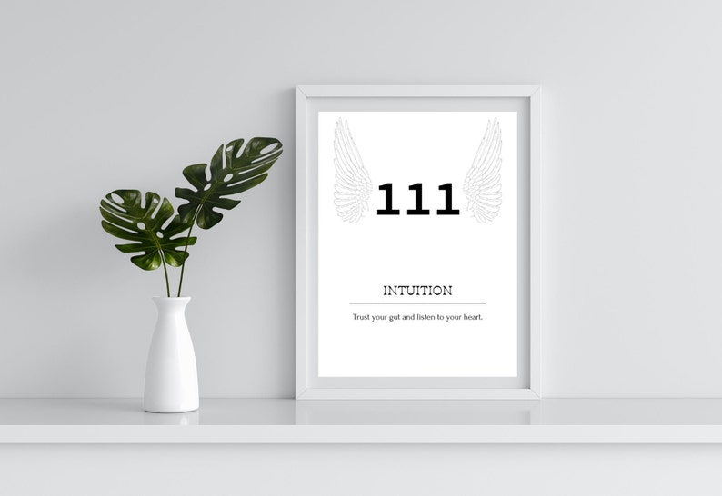 111 Angel Numbers Affirmation Poster Downloadable Print - Etsy