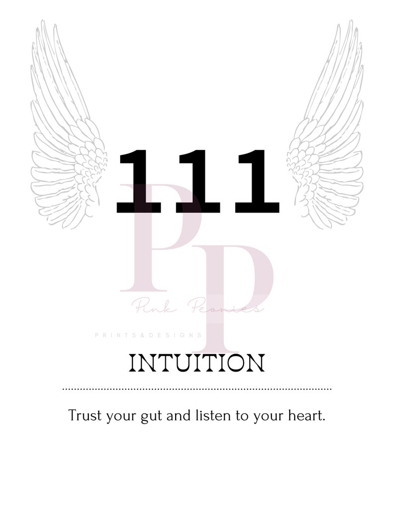 111 Angel Numbers Affirmation Poster Downloadable Print - Etsy