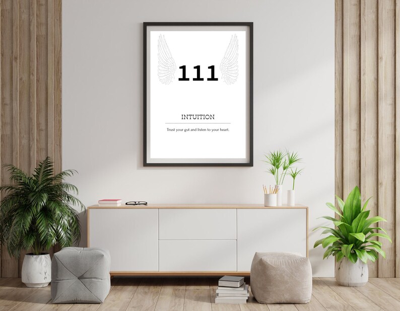 111 Angel Numbers Affirmation Poster Downloadable Print - Etsy