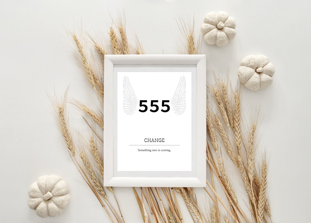 555 Angel Numbers Affirmation Poster Downloadable Print - Etsy