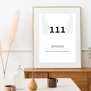 111 Angel Numbers Affirmation Poster Downloadable Print - Etsy