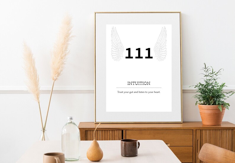 111 Angel Numbers Affirmation Poster Downloadable Print - Etsy