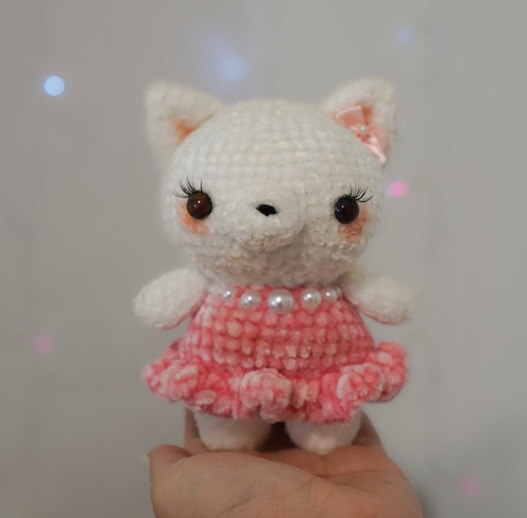 Fancy Arctic Fox Plushie in a Dress - Etsy