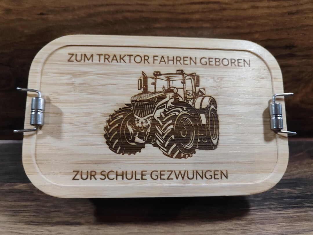 Lunch Box, Lunch Box, Tractor, Bulldog, Snack Box, With Name, Snack Box ...