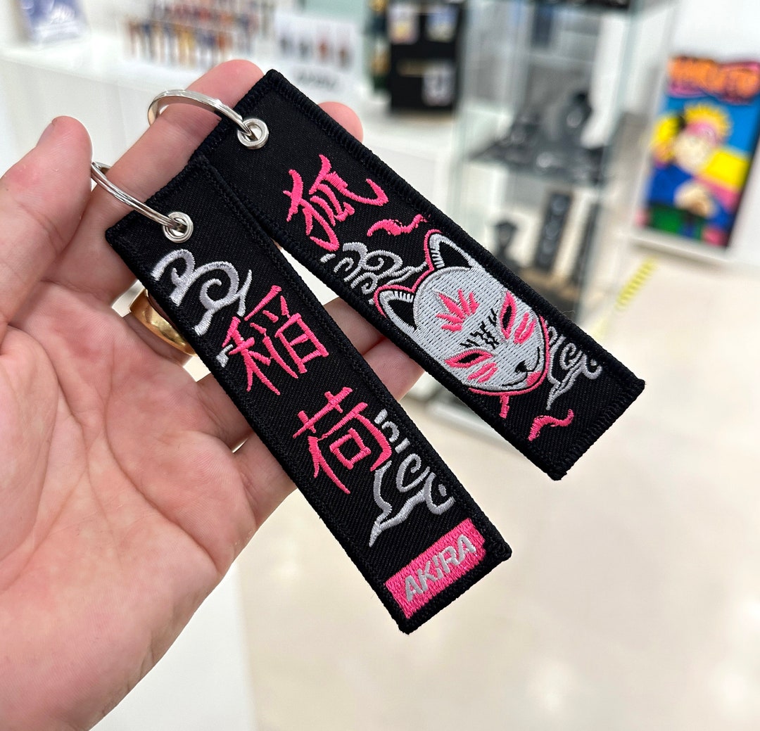 Kitsune Keychain Anime Keytag Cute Kawaii Merch - Etsy