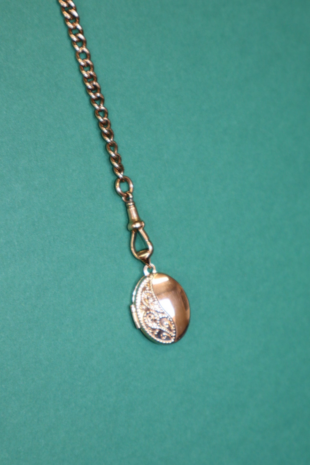 9ct Rose Gold Swirl Pattern Oval Locket - Etsy