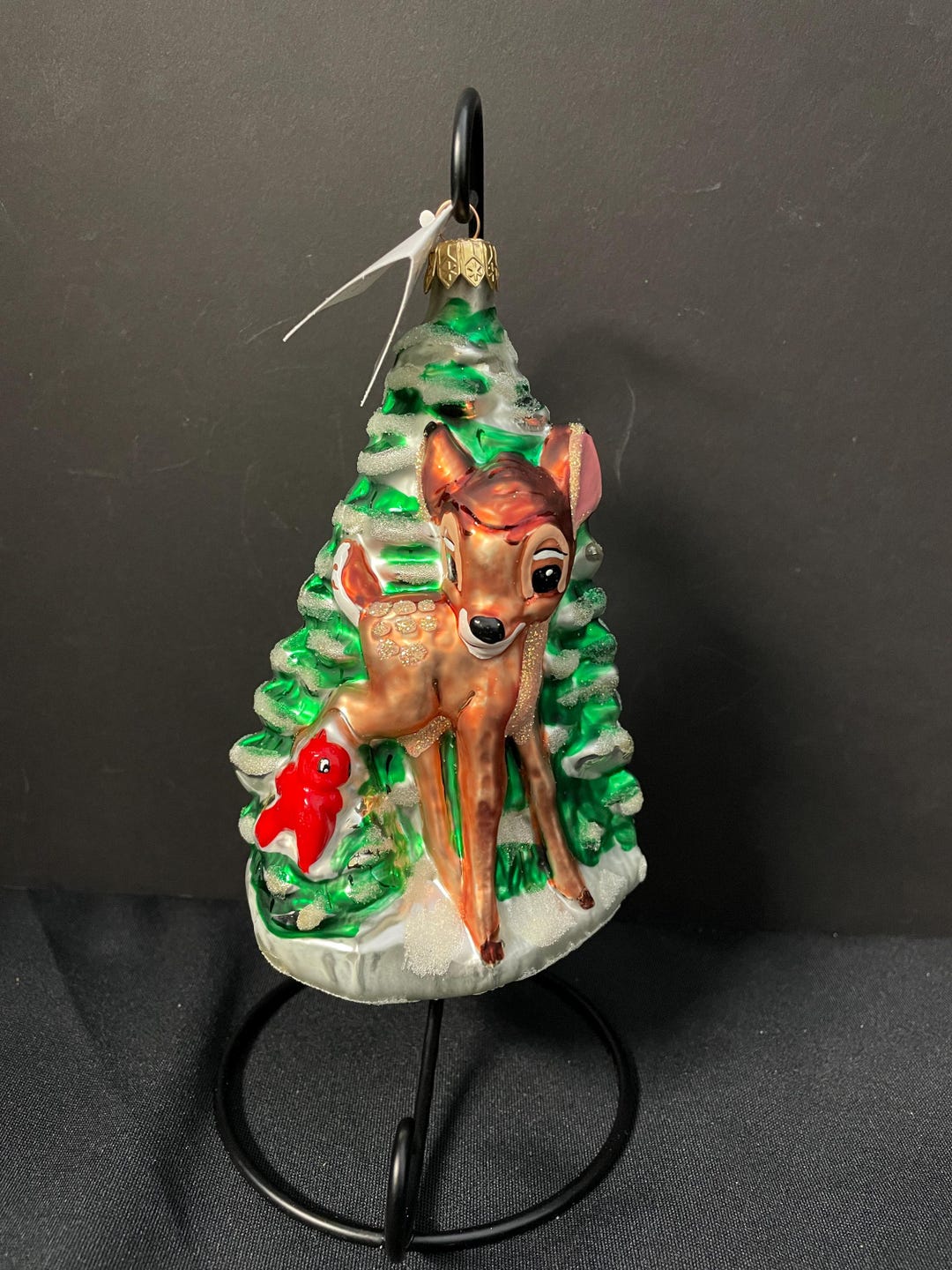 Christopher Radko Walt Disney Bambi Dear 1997 Green Holiday Christmas ...