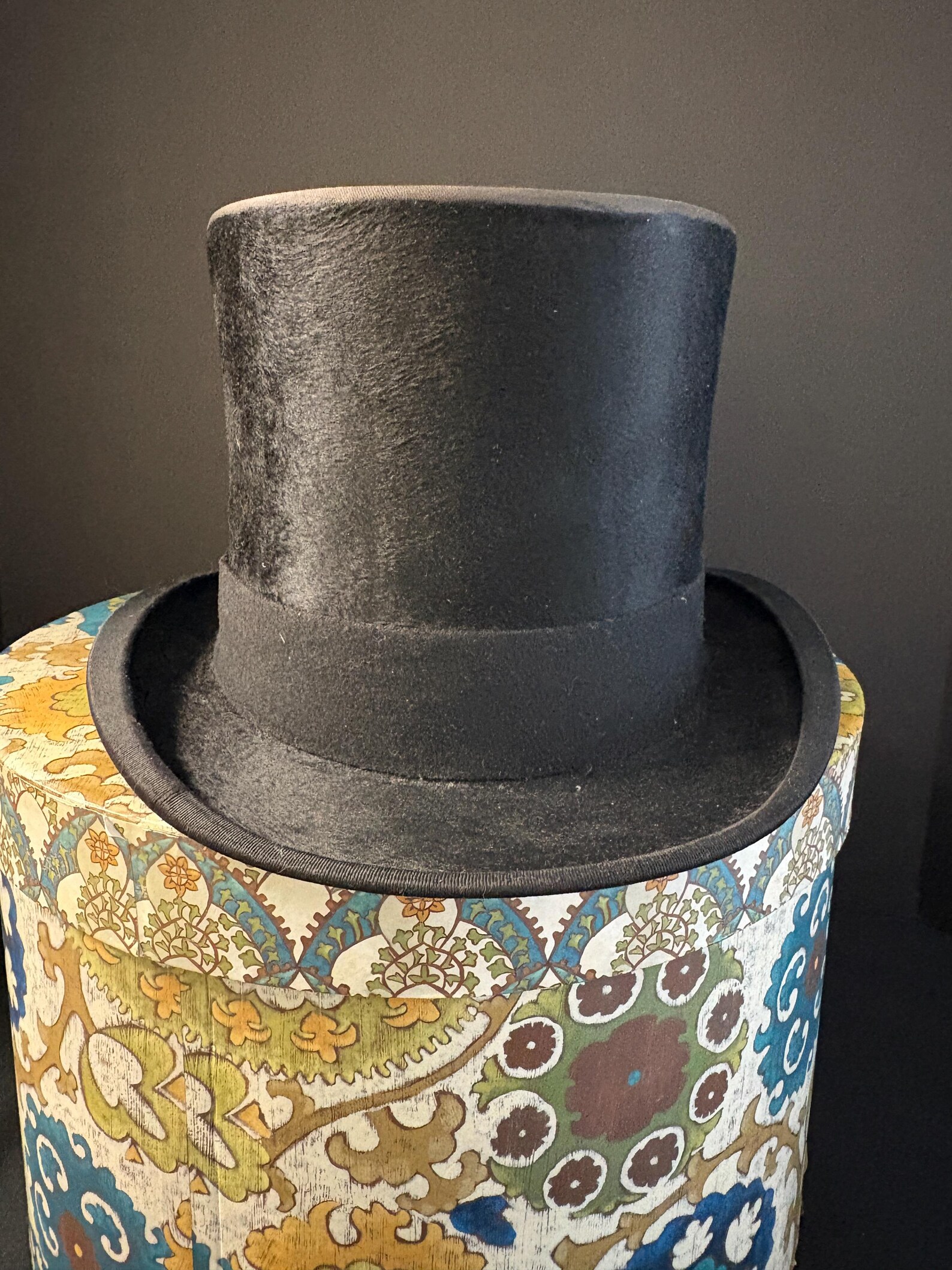 Vintage Beaver Top Hat NP Jordan and Sun Wikes Barre PA Black Fur - Etsy