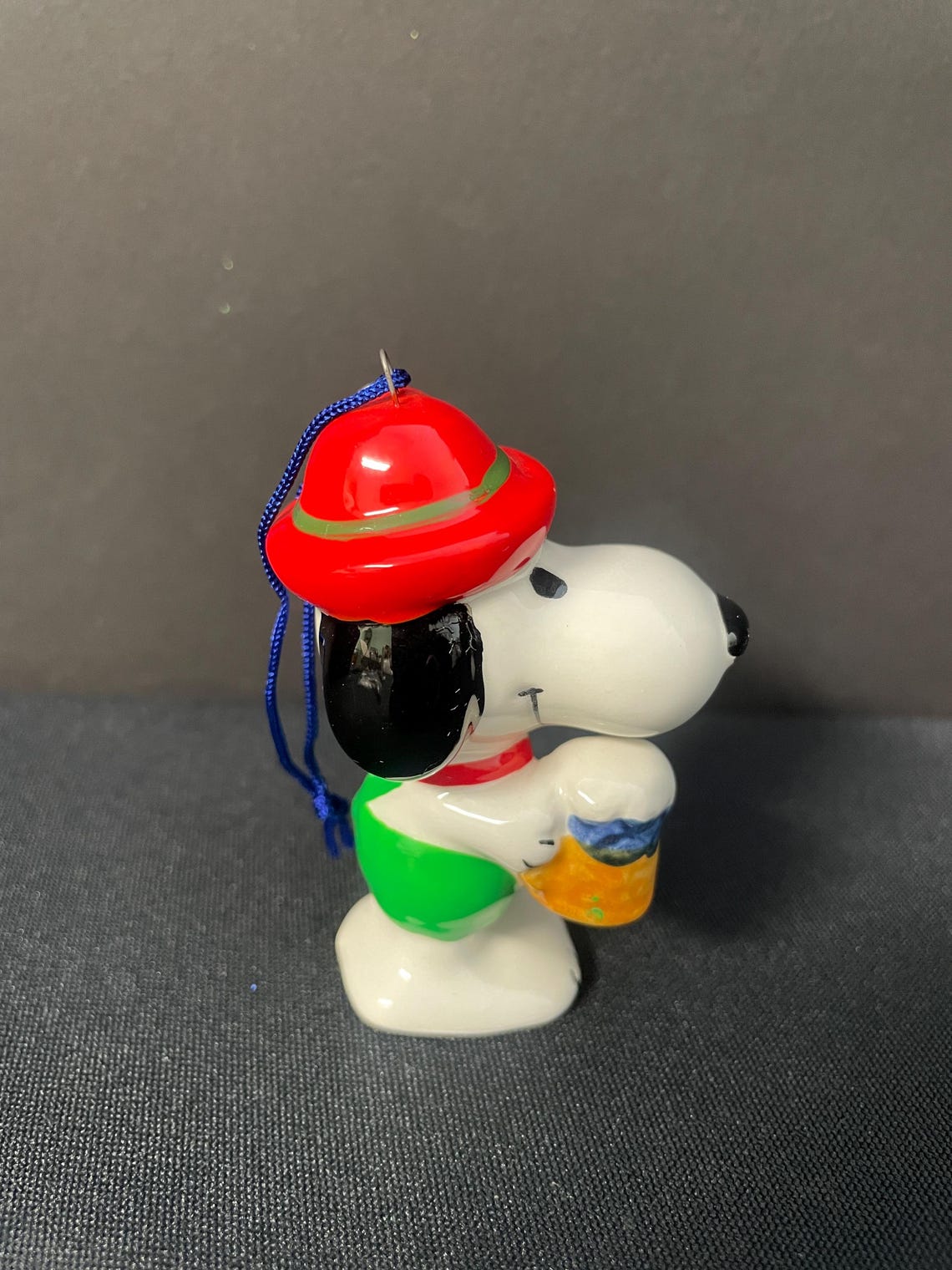Vintage United Feature Syndicate Snoopy Alpine Basket Overalls Green ...