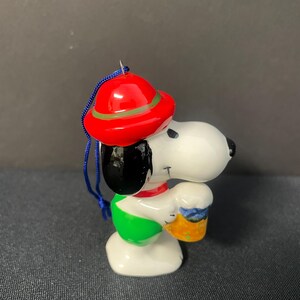 Vintage United Feature Syndicate Snoopy Alpine Basket Overalls Green ...