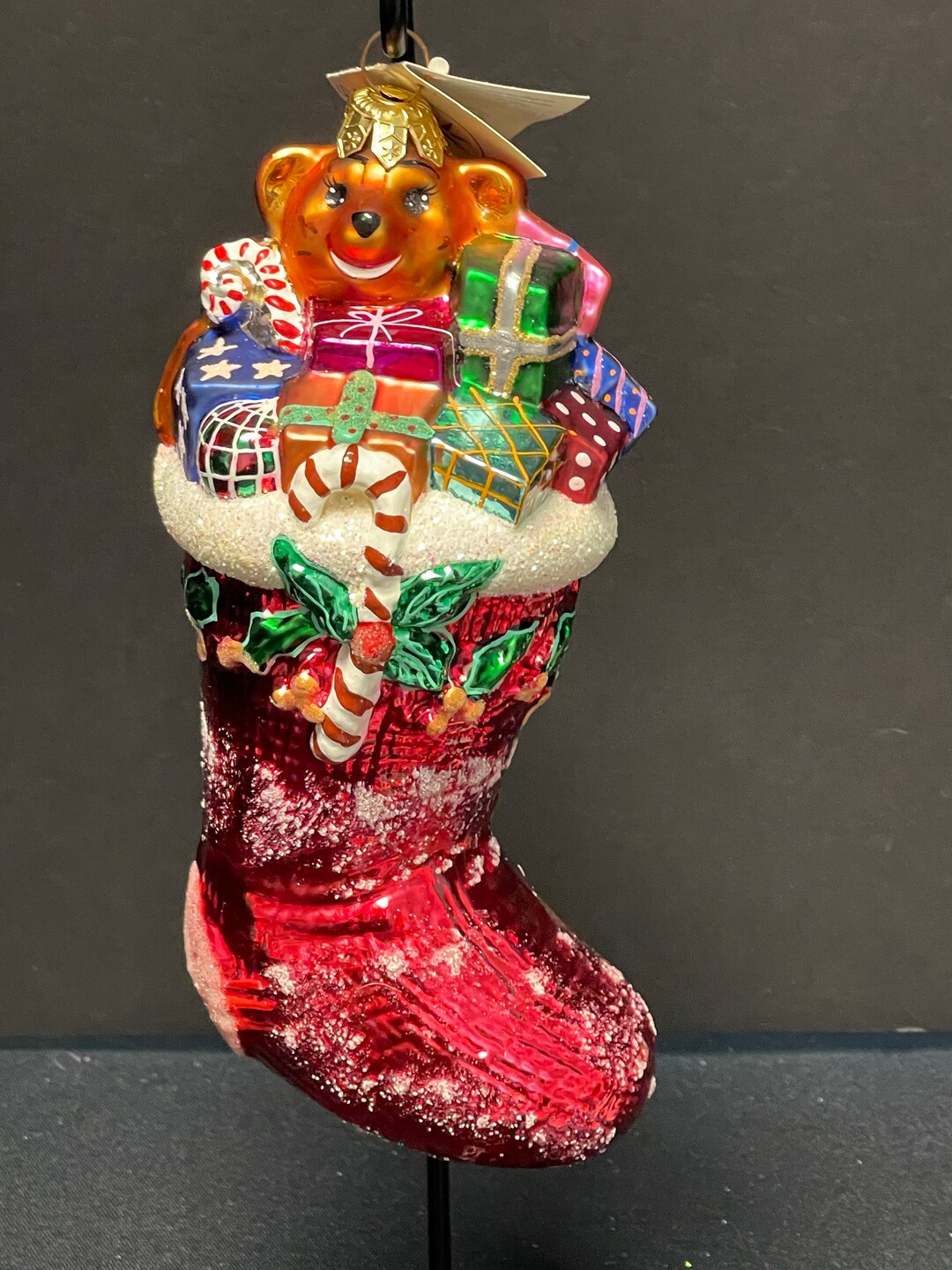 RETIRED: Christopher Radko Stuffing Full Christmas Holiday Ornament ...