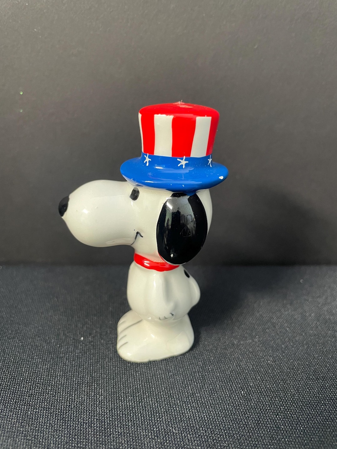 Vintage Retro Peanuts Snoopy USA America Patriotic Red White Blue Uncle ...