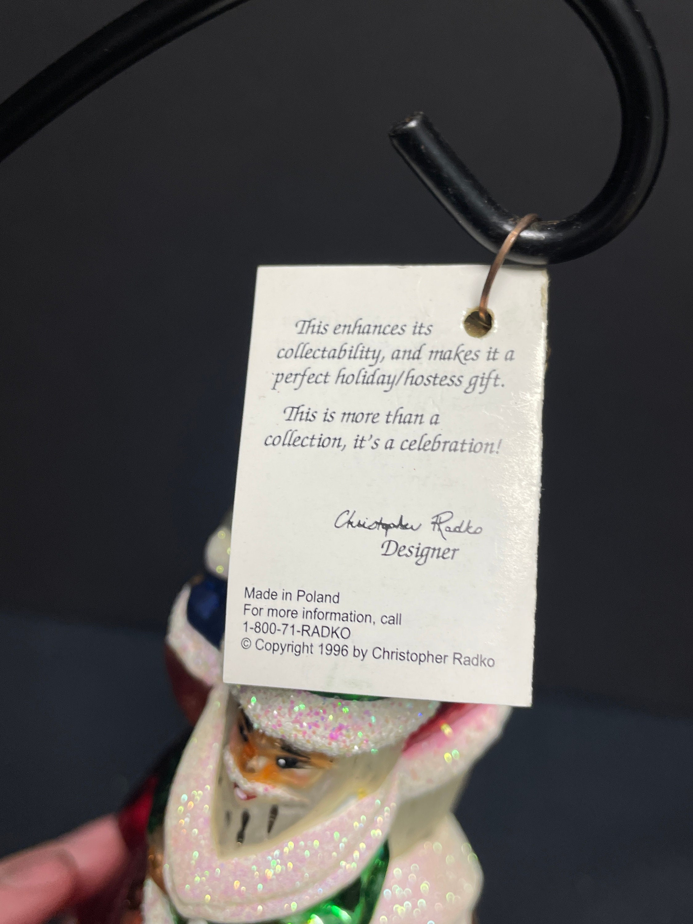 RETIRED: Christopher Radko Triple Nick Glass Ornament Santa Claus ...