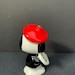 Vintage Retro Peanuts Snoopy Ceramic Artist Black Outfit Red Beret ...