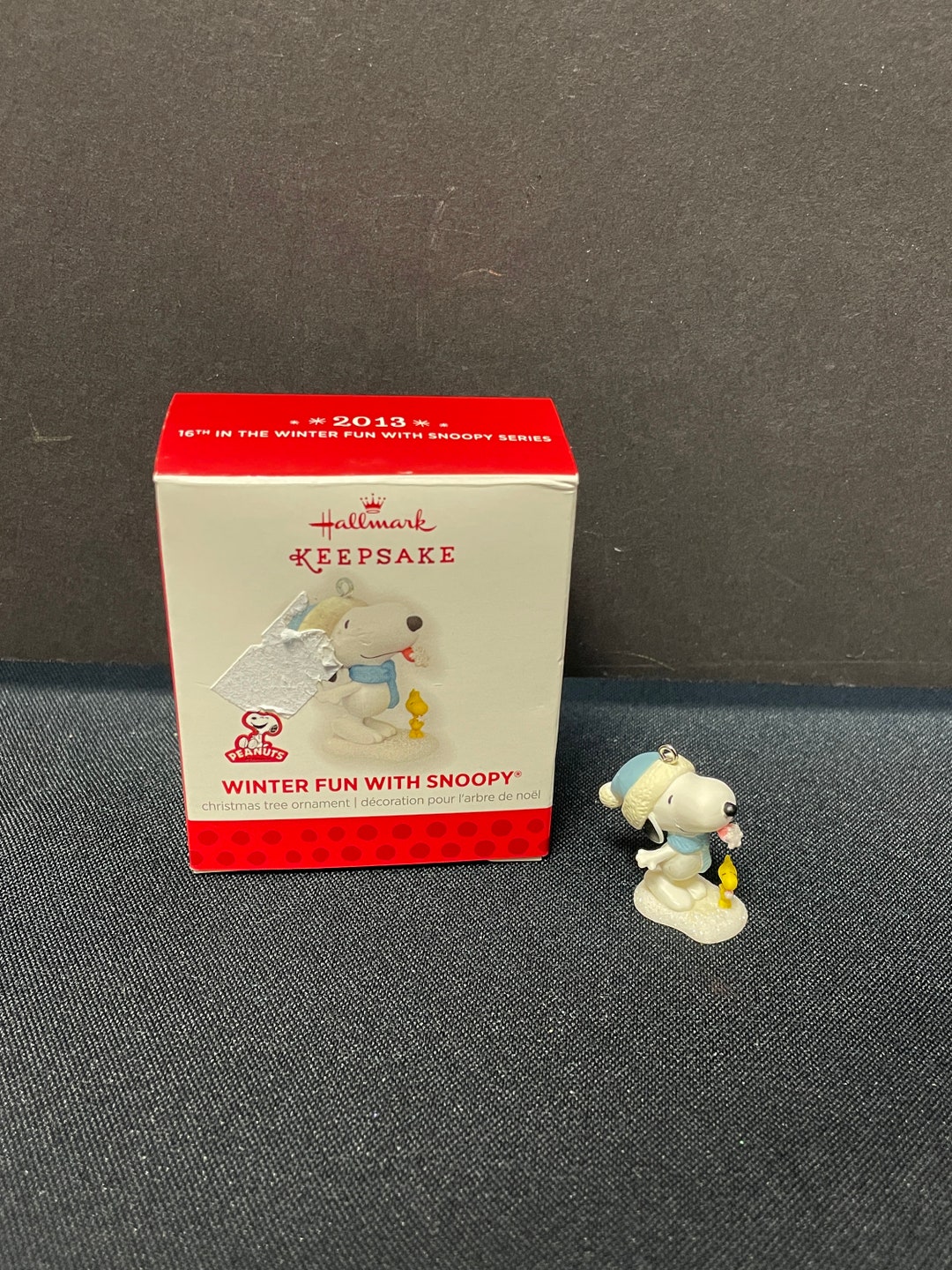 Hallmark Keepsake Winter Fun With Snoopy Catching Snowflake With ...