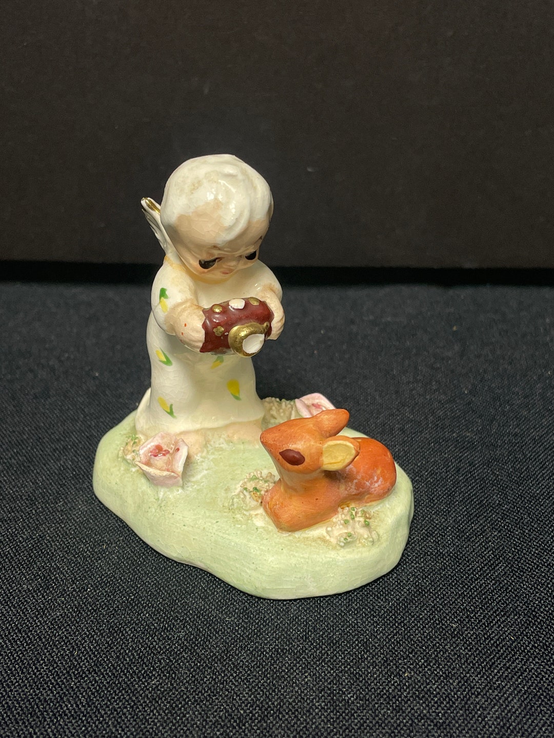 Vintage Napco Itsy Bitsy Angel on Vacation With Camera and Baby Dear ...