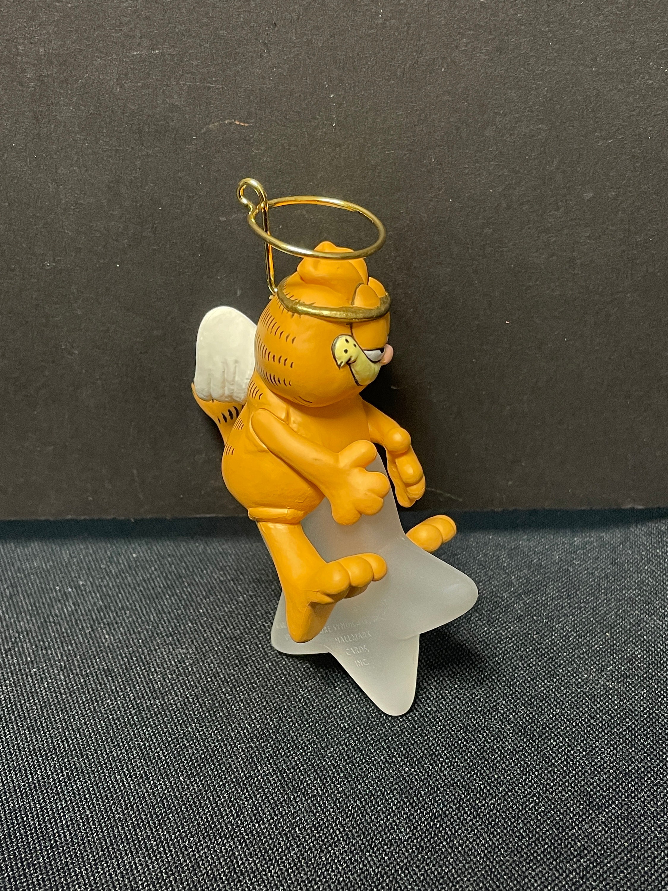 Vintage Garfield Shooting Star Angel Wings Halo Opalescent Holiday ...