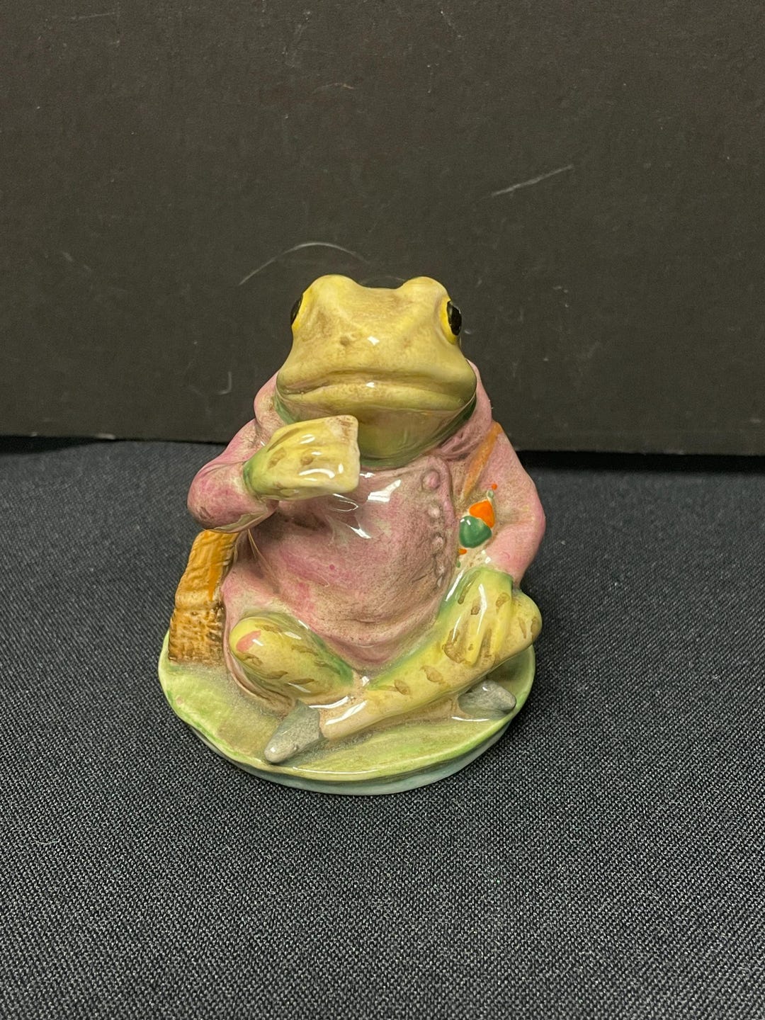 Vintage Royal Albert Jeremy Fisher Beatrix Potter Frog Purple Figurine ...