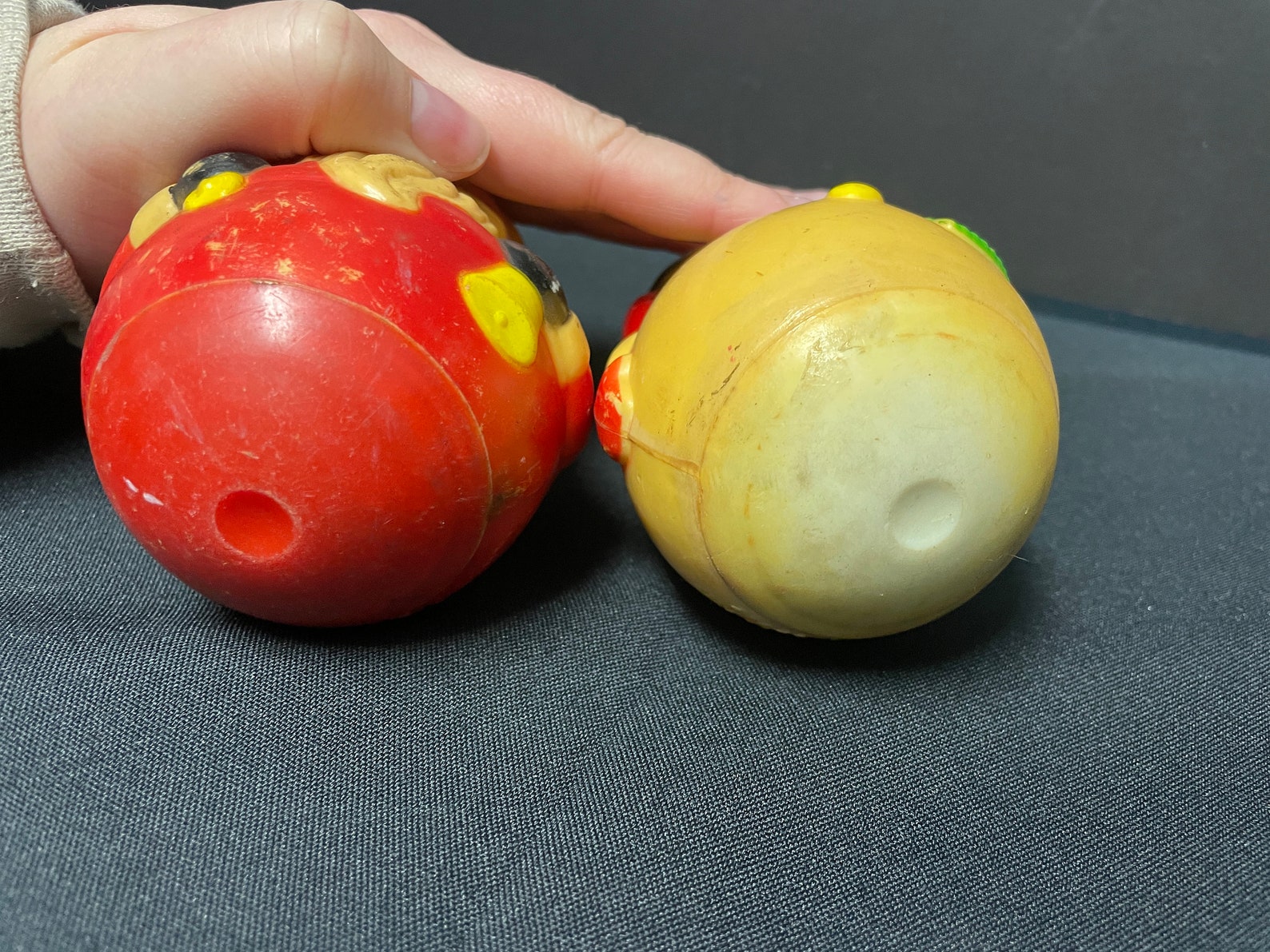 Roly Poly Snowman and Santa Claus Musical Toy Christmas Holiday Noise ...