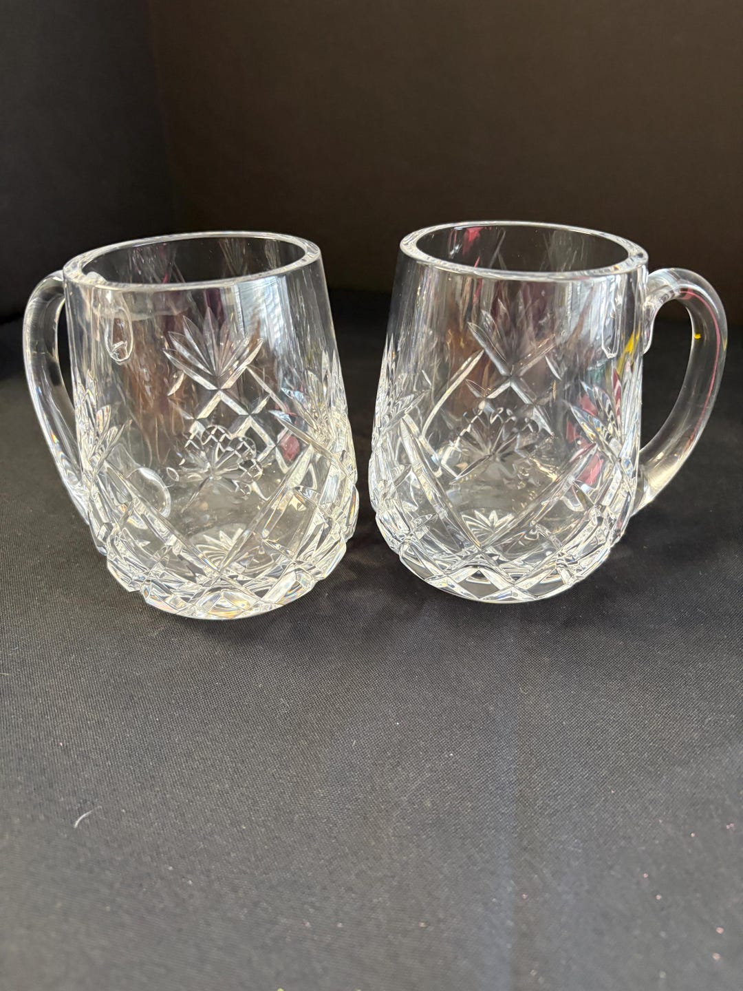 Waterford Crystal Glass Tankard Beer Stein Mug Shamrock Lucky Clover ...