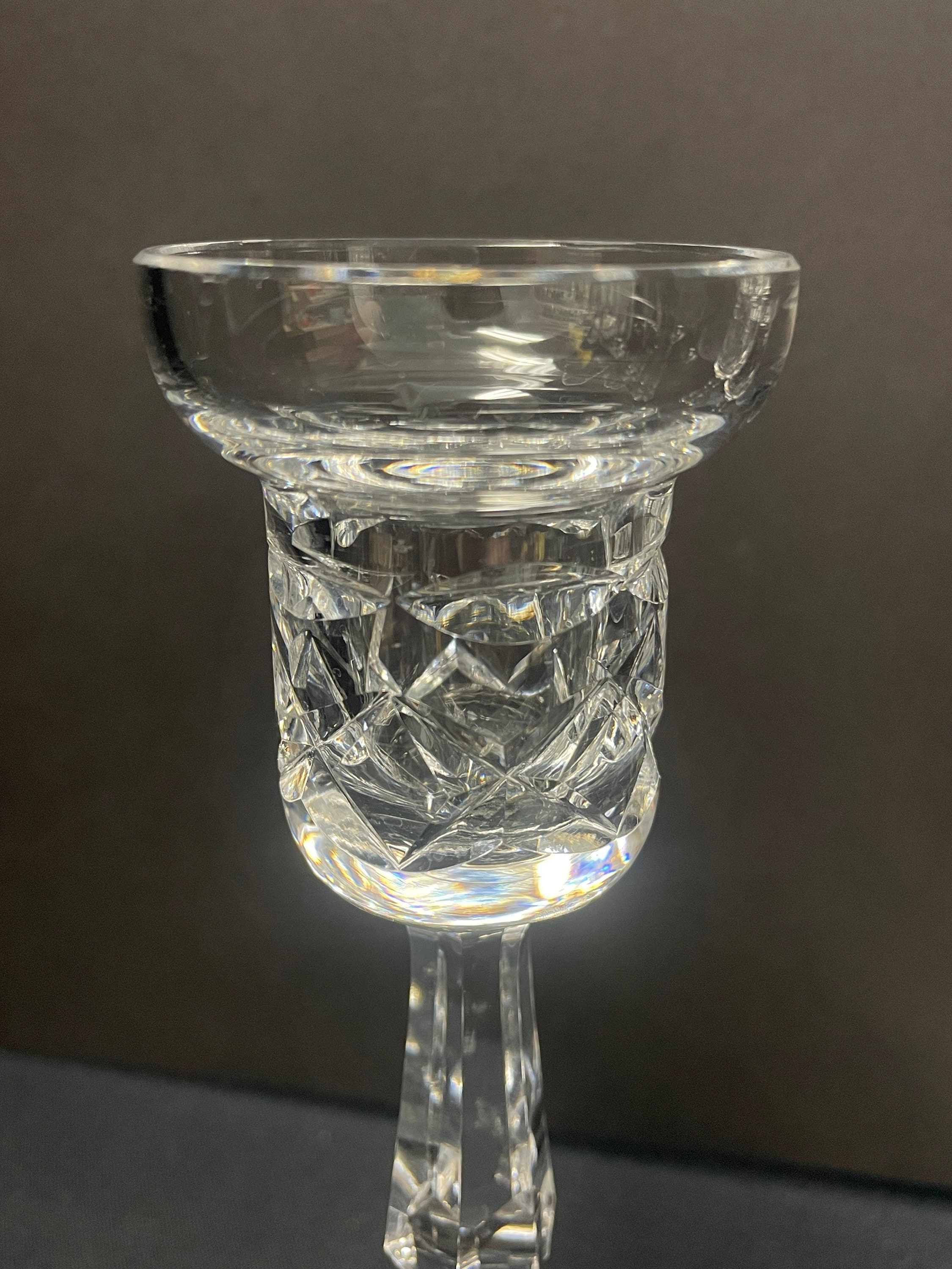 Waterford Crystal Pair of Crystal Glass Candlesticks Elegant Dinner ...