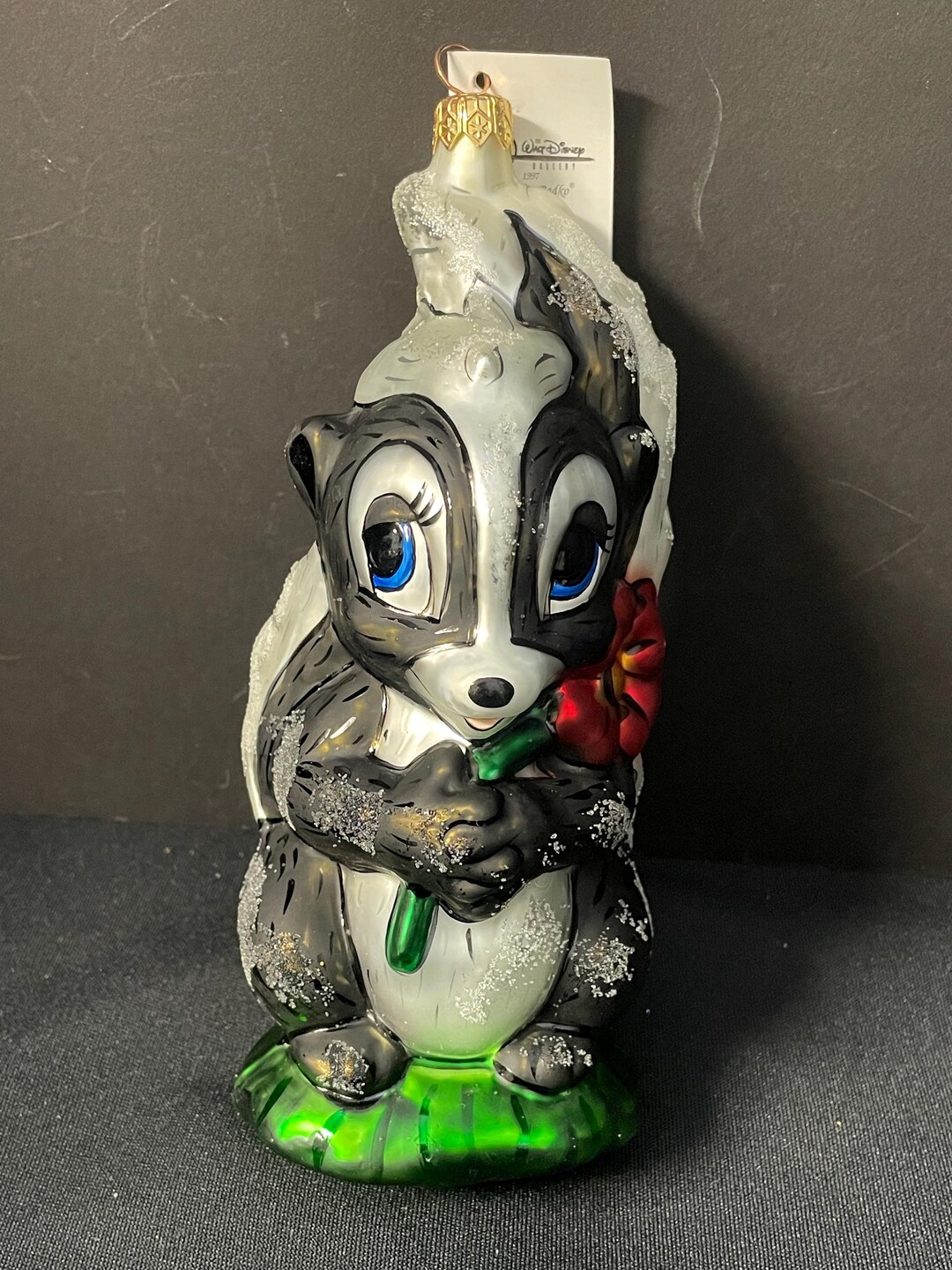 Christopher Radko Walt Disney Bambi Flower Skunk Holiday Christmas ...