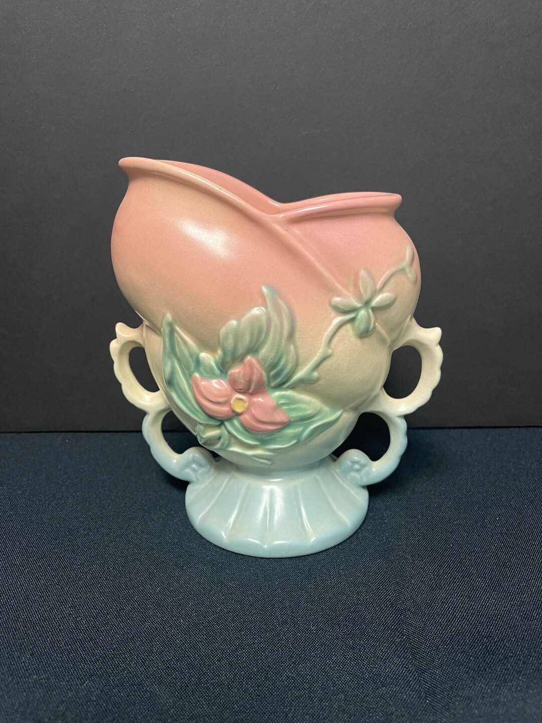 Vintage Hull Art Pottery Wildflower Double Handle Pastel Vase - Etsy