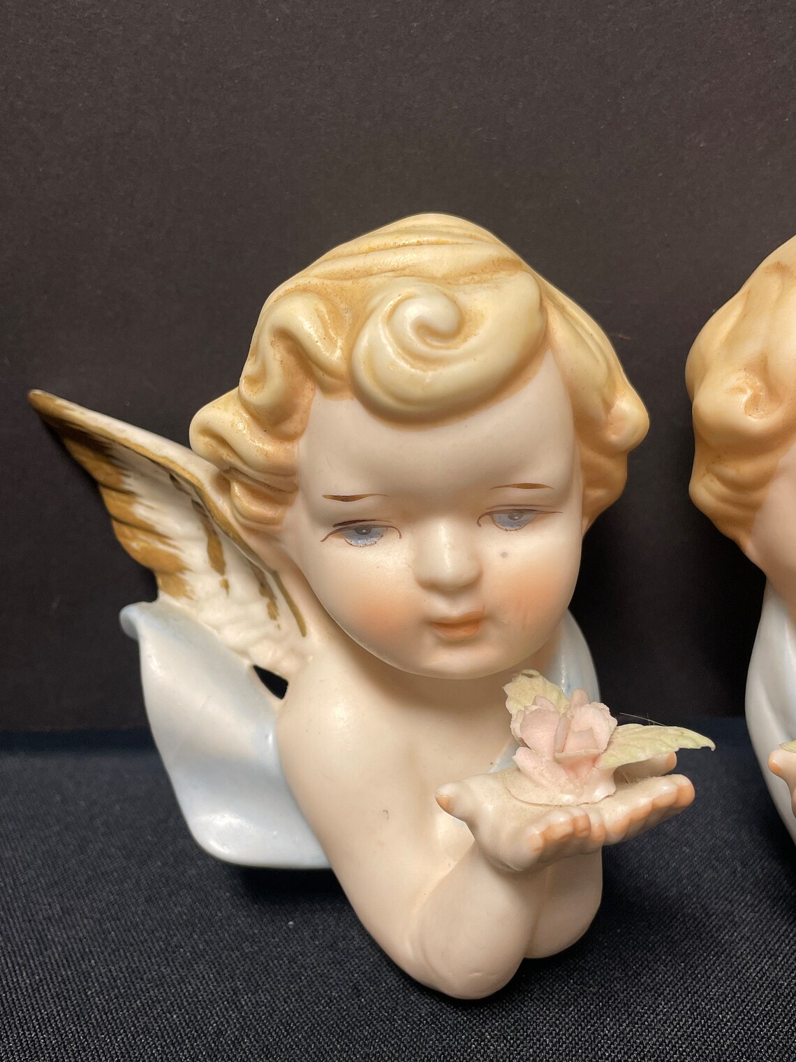 Vintage Antique Kelvin Angel Wall Socket With Flower Left or Right - Etsy