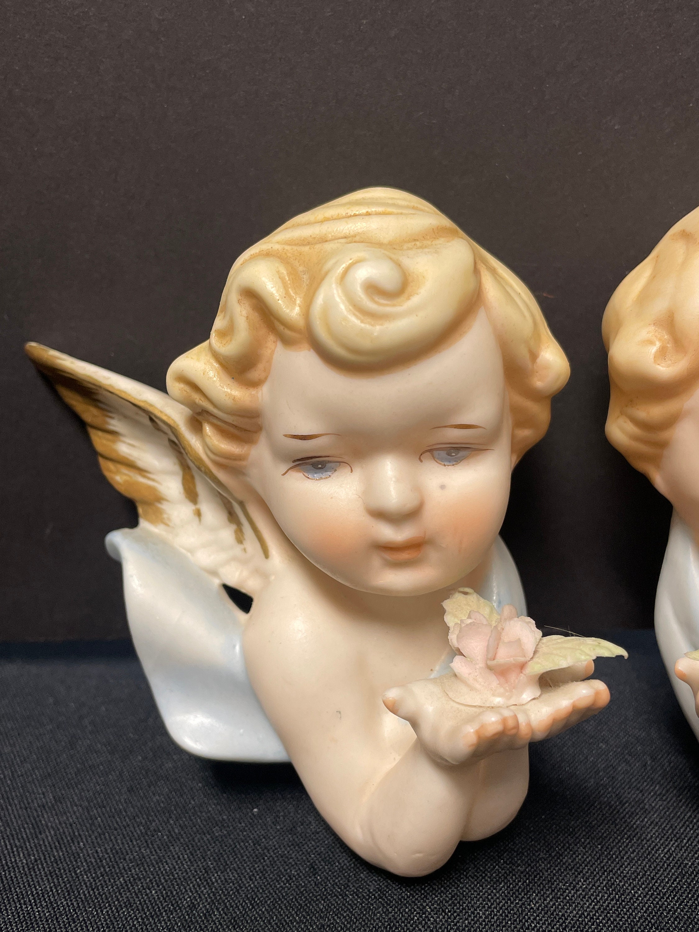 Vintage Antique Kelvin Angel Wall Socket With Flower Left or Right - Etsy