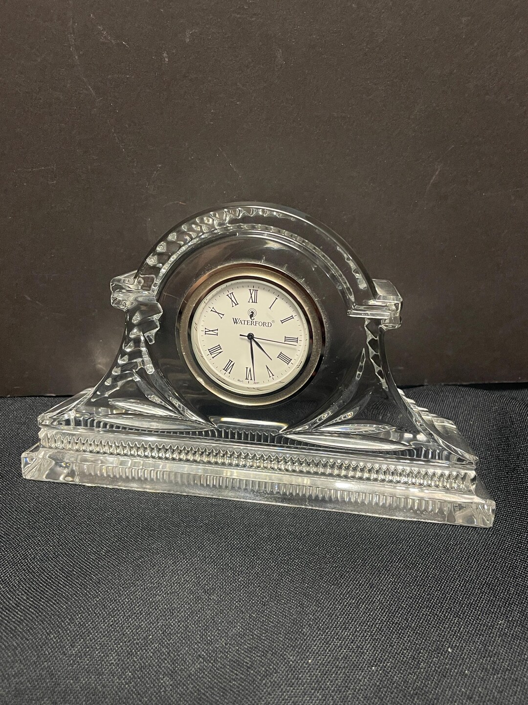 Waterford Crystal Glass Devenish Small Desk Clock Office Decor Classic ...