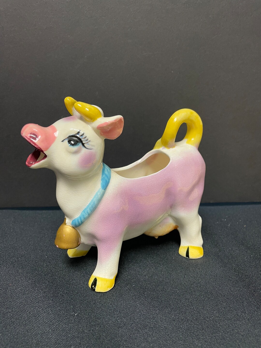 Vintage Relco Ceramic Purple Cow/bull Creamer - Etsy