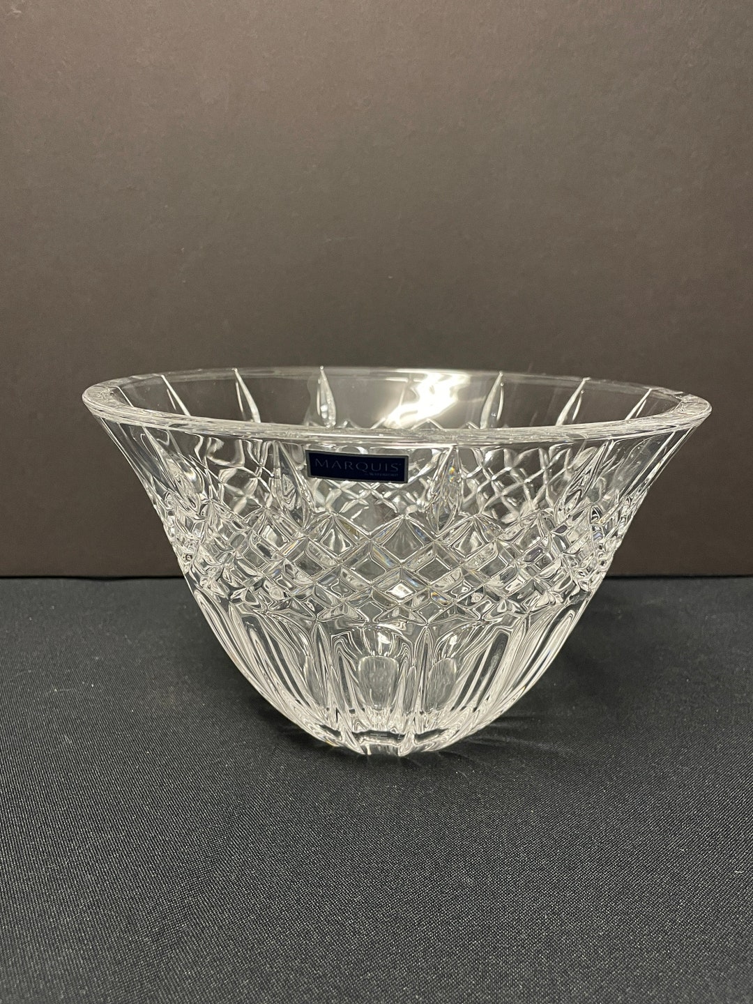Marquis by Waterford Crystal Shelton Medium Glass Serving Bowl - Etsy