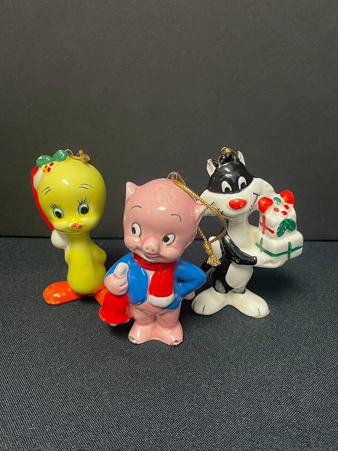 Collection of Looney-toons Vintage Ornaments (porky Pig, Tweety ...