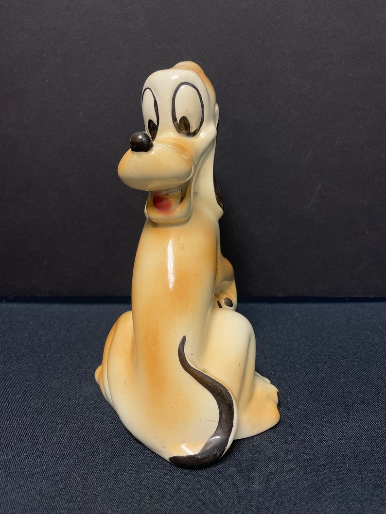 Vintage Walt Disney Pluto Ceramic Figurine Retro Disney Mickey and ...