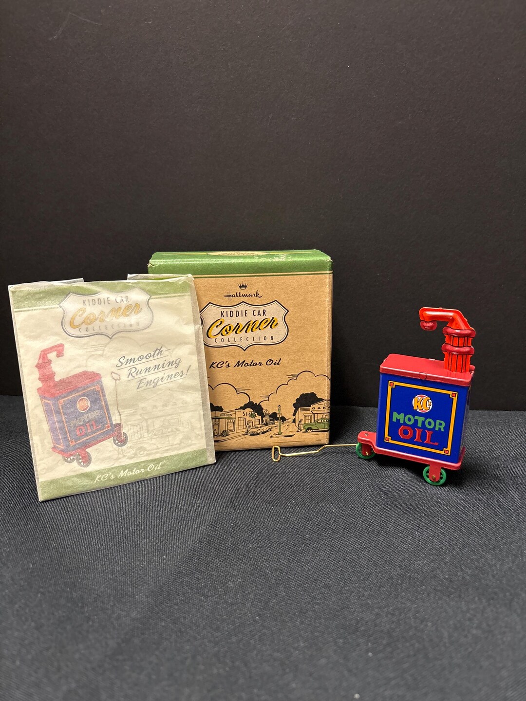 Hallmark Kiddie Car Corner Collection Classics Kc's Motor Oil Sign ...