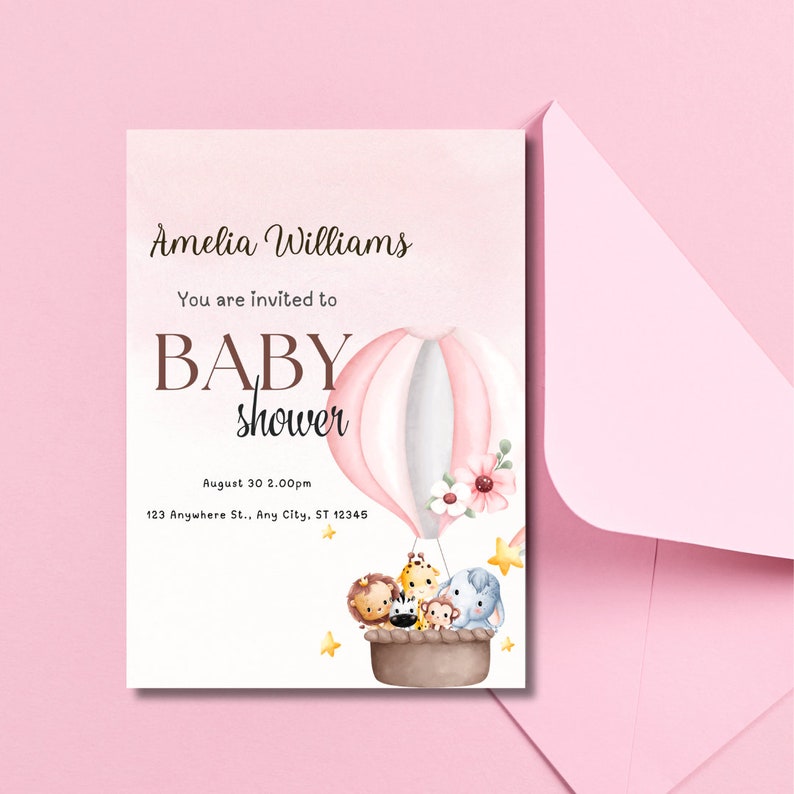 Digital Baby Shower Invitation: Custom Design to Celebrate Baby's ...