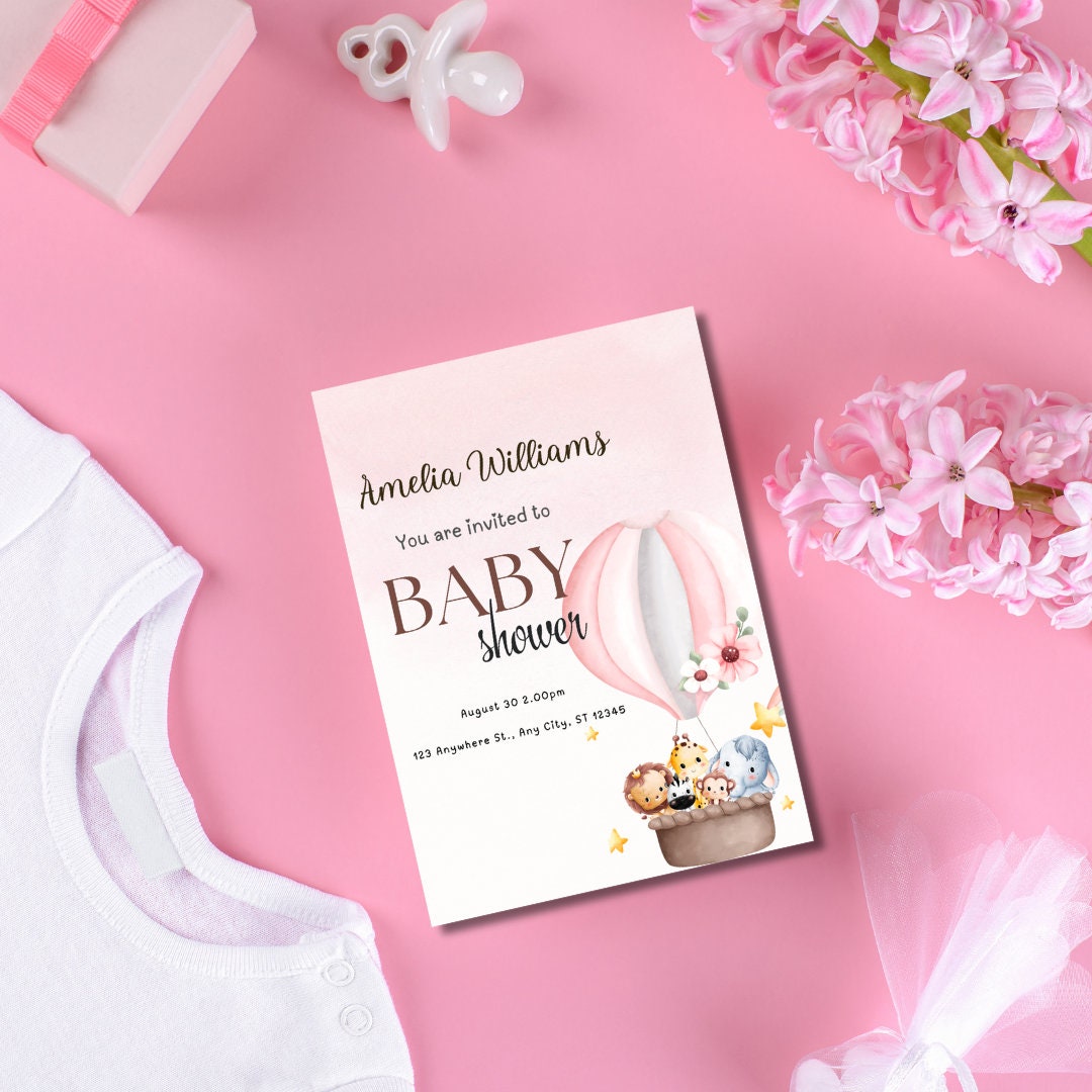 Digital Baby Shower Invitation: Custom Design to Celebrate Baby's ...