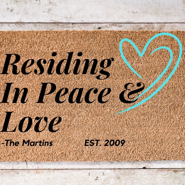 Peace Doormat - Etsy
