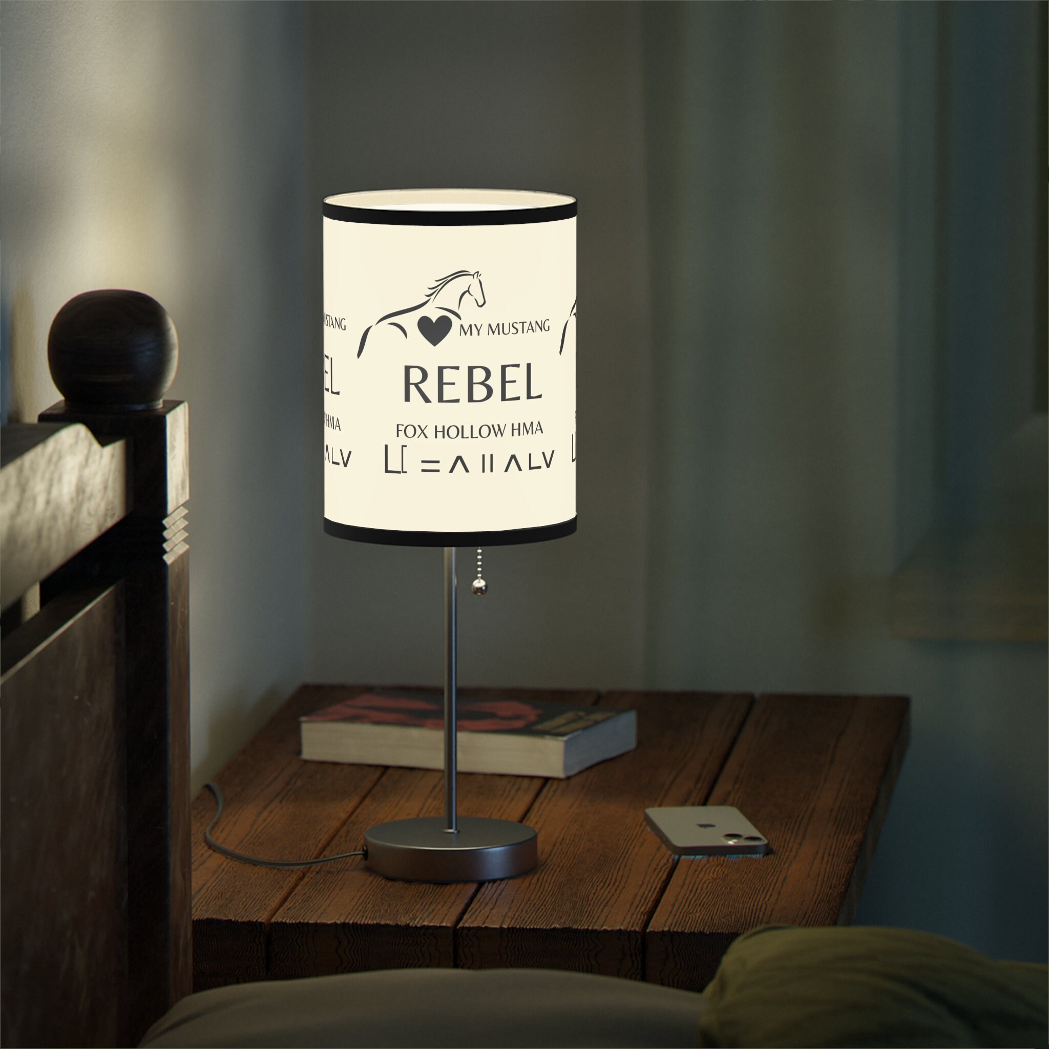 Personalized BLM Mustang Table Lamp, Your Mustangs Blm Freeze Brand ...