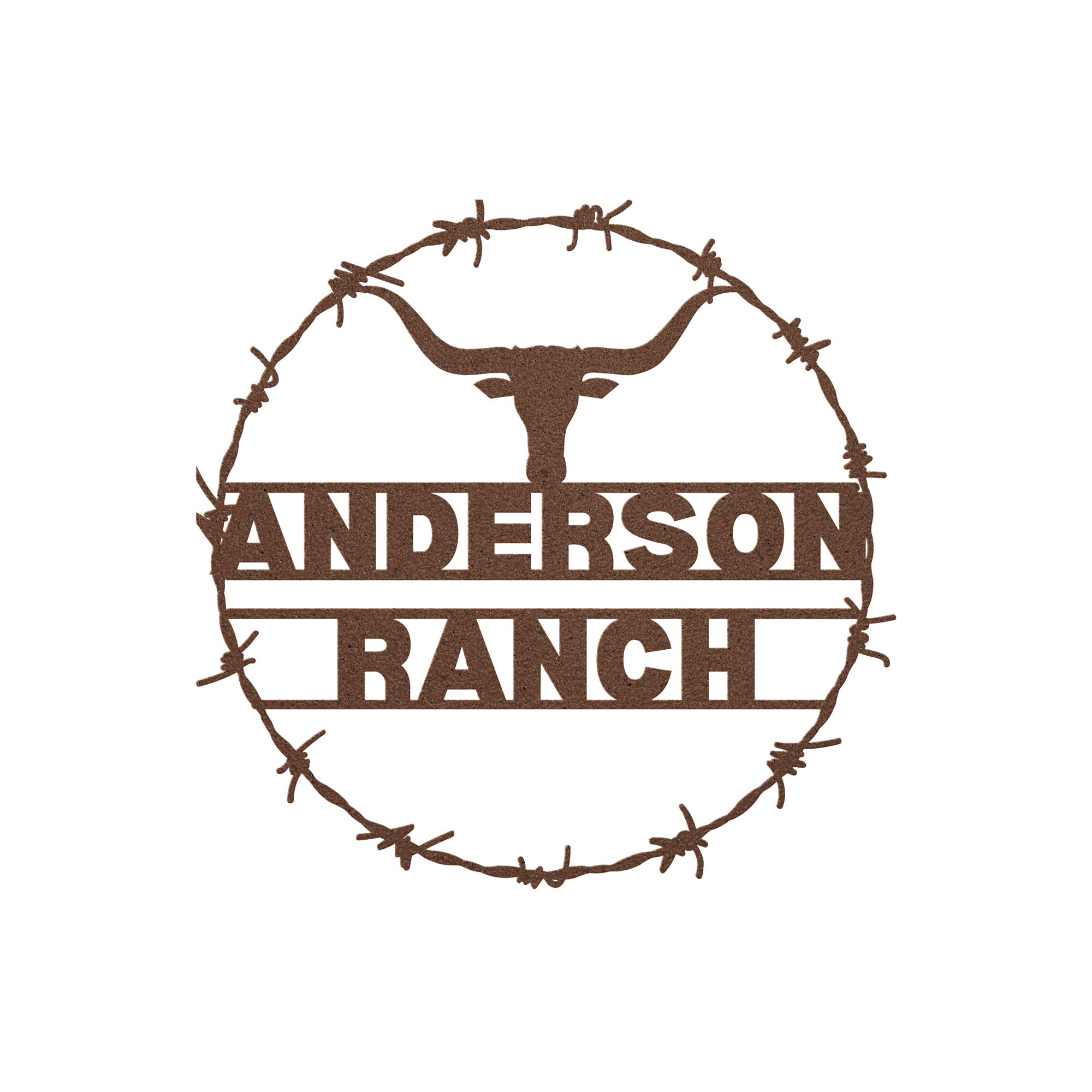 Personalized Custom Ranch Metal Sign Outdoor Metal Sign or Indoor Home ...