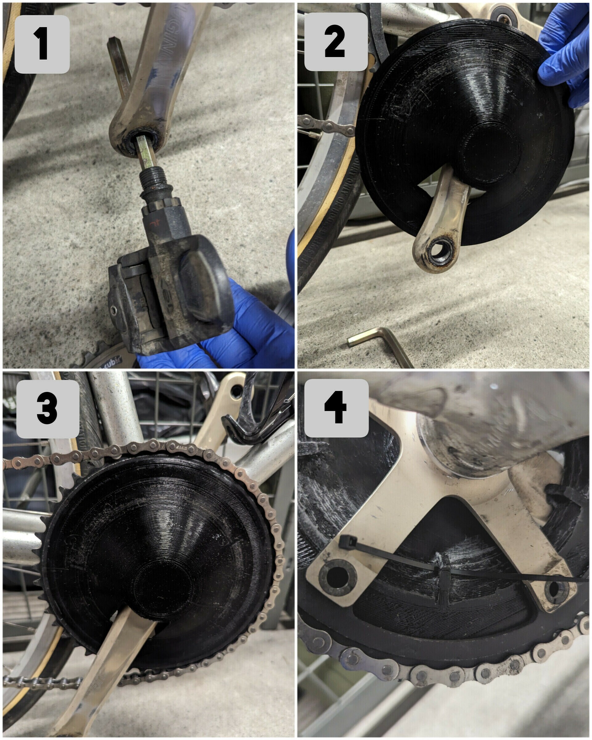 3D Printed Aero Chainring Cover - Etsy