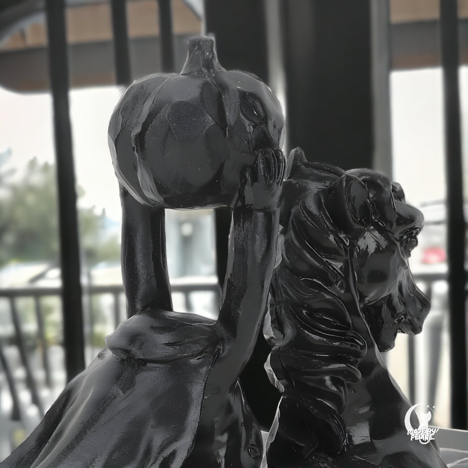 Handmade Scary Headless Horseman Statue Resin Halloween - Etsy