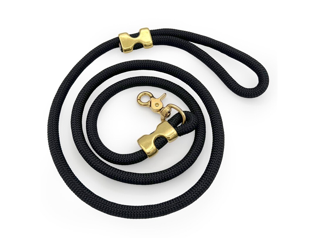 3/8 Inch Thick Black Pearl Dog Leash, 5-foot Dog Leash, 7-foot Dog ...